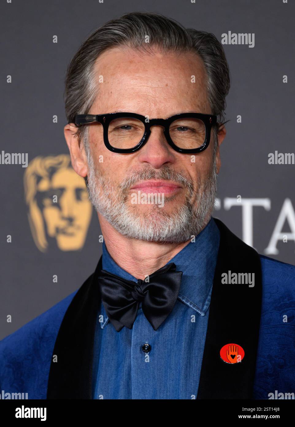 London, UK. February 16th, 2025. Guy Pearce arriving at the 2025 EE ...