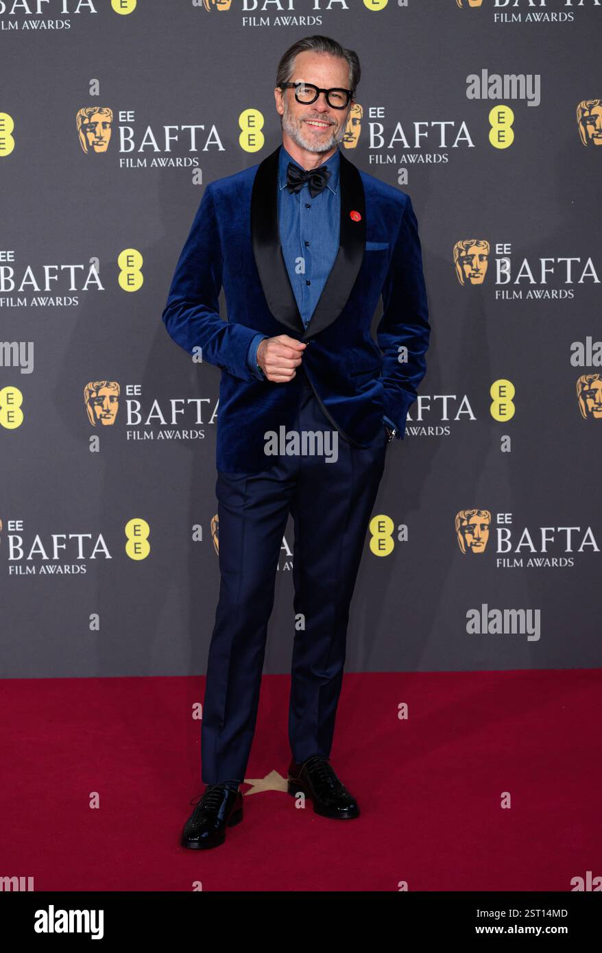 London, UK. February 16th, 2025. Guy Pearce arriving at the 2025 EE ...