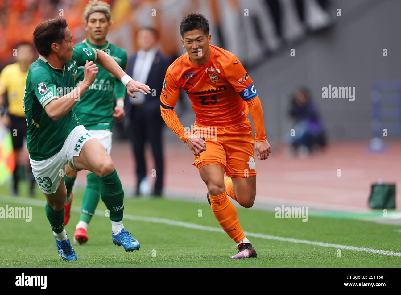 Tokyo, Japan. 16th Feb, 2025. Koya Kitagawa (S-Pulse) Football/Soccer : 2025 J1 League match ...