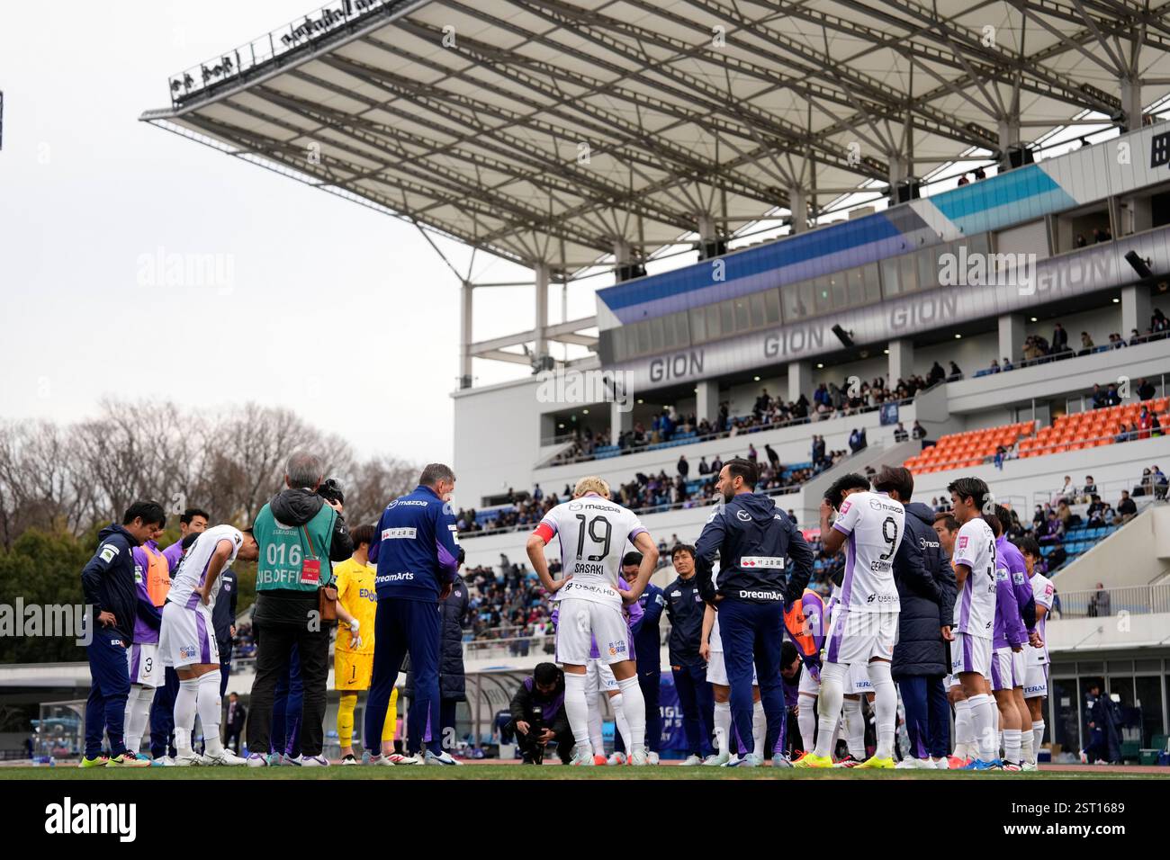 Japan. 16th Feb, 2025. Sanfrecce Hiroshima team group, FEBRUARY 16 ...
