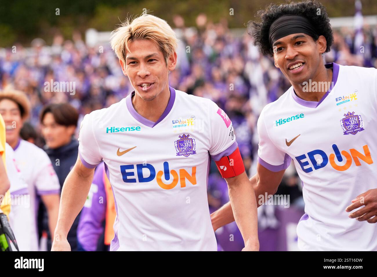 Japan. 16th Feb, 2025. (L-R) Sho Sasaki, Ryo Germain (Sanfrecce), FEBRUARY 16, 2025 - Football ...