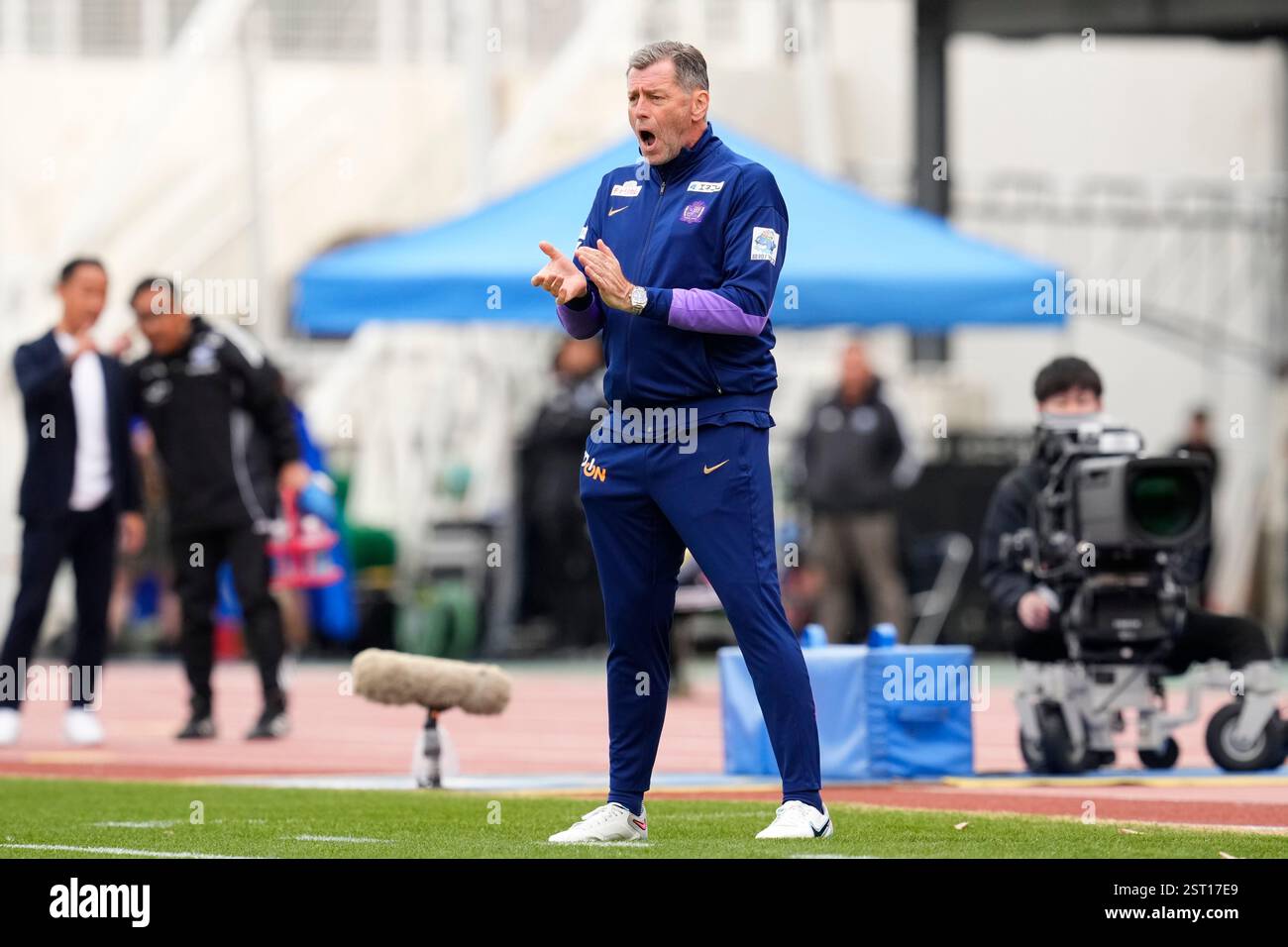 Japan. 16th Feb, 2025. Michael Skibbe (Sanfrecce), FEBRUARY 16, 2025 - Football/Soccer : 2025 J1 ...