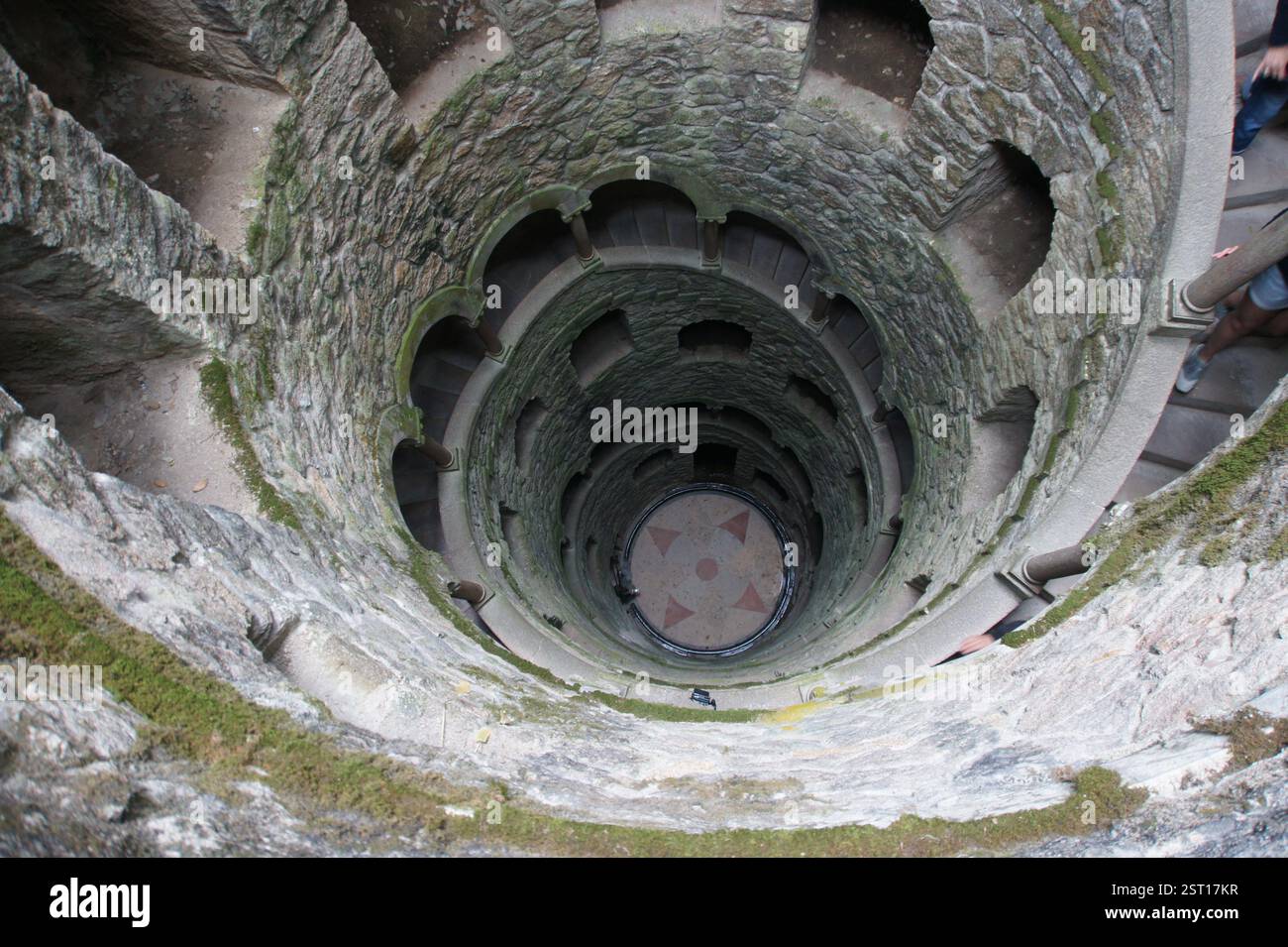 Stone well, Sintra, Portugal. Intricate carvings adorn its surface ...