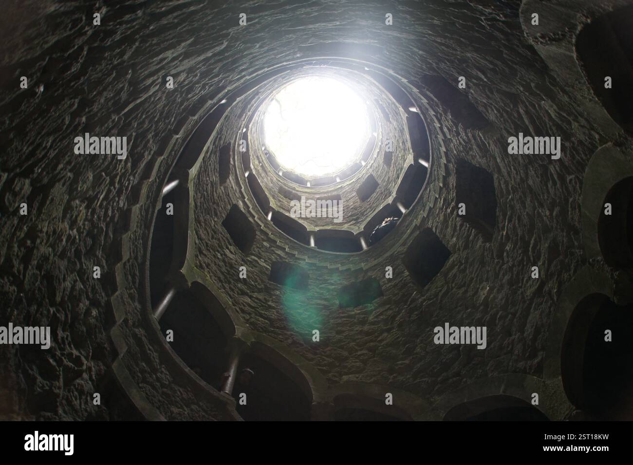 Sintra, Portugal. Initiation Well, Quinta da Regaleira. Mysterious ...