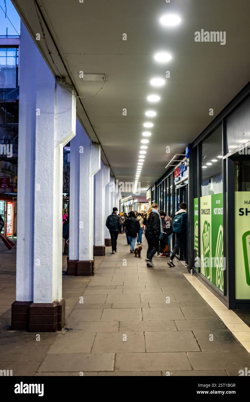 A pedestrian walkway on Petty Cury in Cambridge, England, is covered by ...