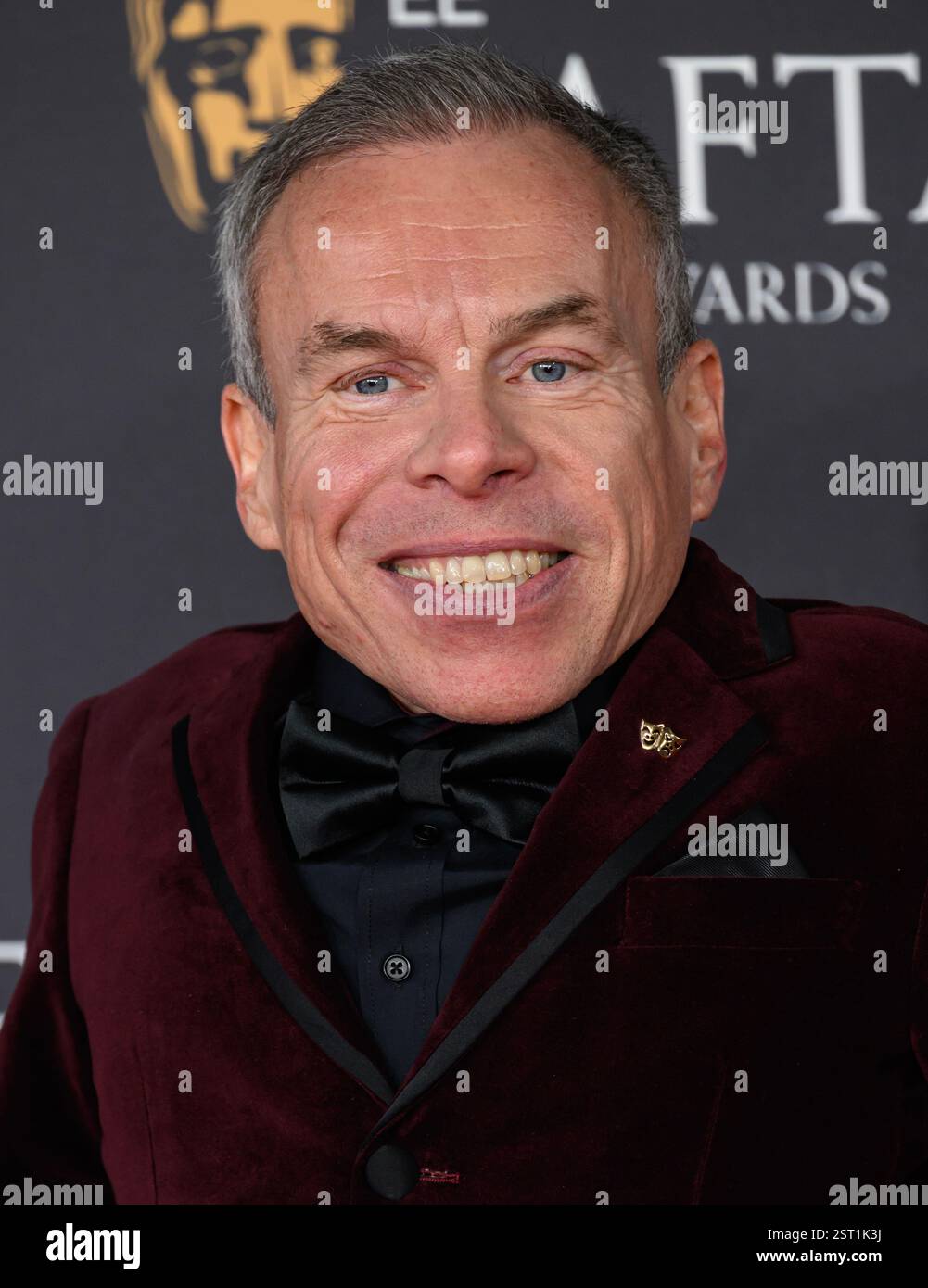 London, UK. February 16th, 2025. Warwick Davis arriving at the 2025 EE ...