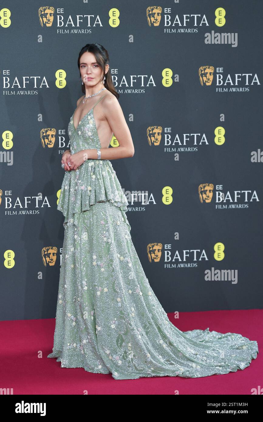 Stacy Martin attending the 2025 EE BAFTA Film Awards at The Royal ...