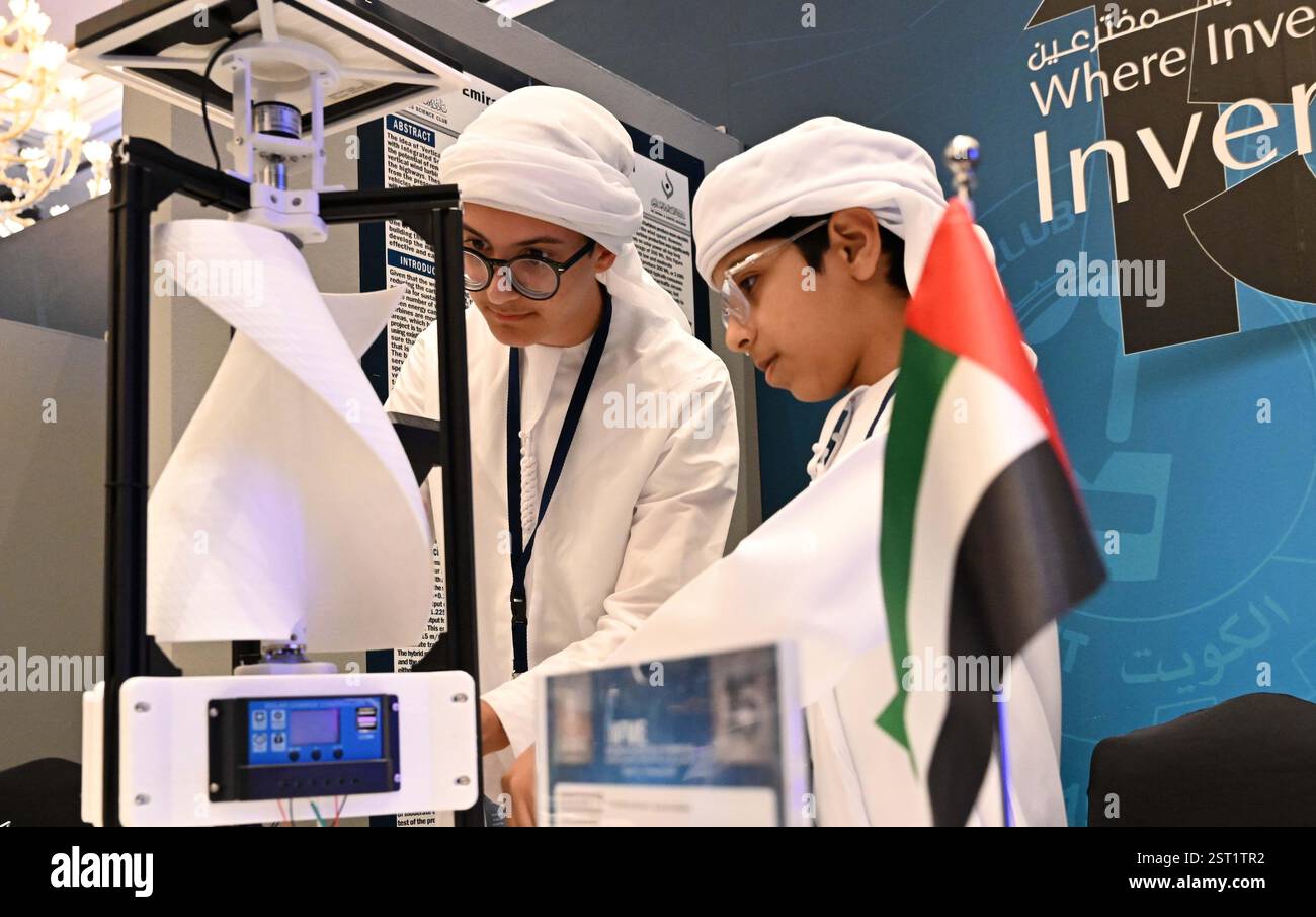 Kuwait City, Kuwait. 16th Feb, 2025. Inventors from the United Arab ...