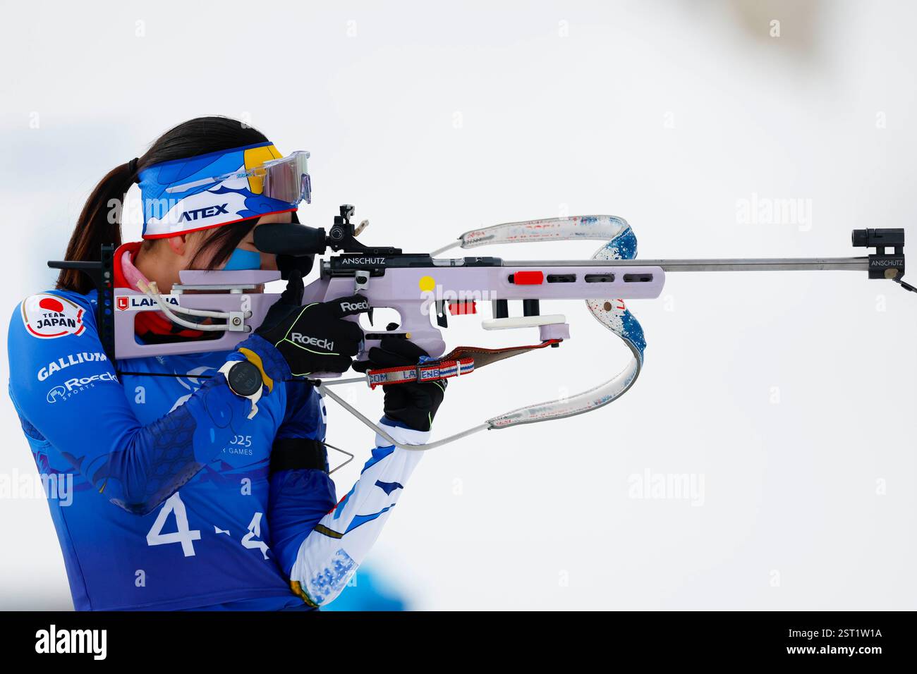 Harbin, China. 13th Feb, 2025. Misa Sasaki (JPN) Biathlon : Women 4x6km ...
