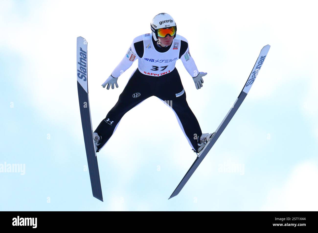 Sapporo, Hokkaido, Japan. 15th Feb, 2025. Domen Prevc (SLO) Ski Jumping ...