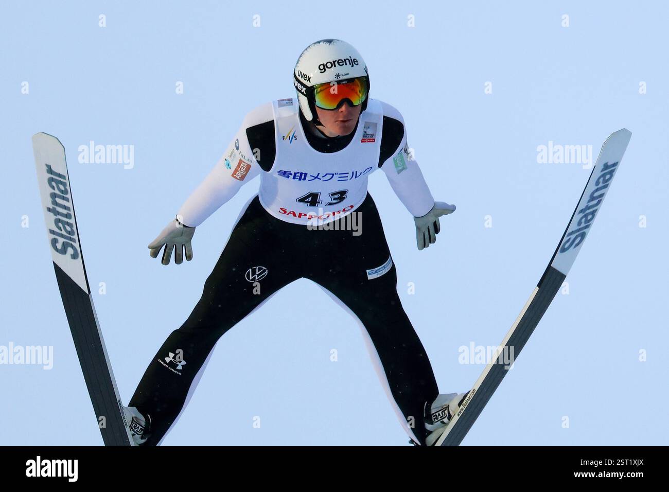 Sapporo, Hokkaido, Japan. 14th Feb, 2025. Domen Prevc (SLO) Ski Jumping ...