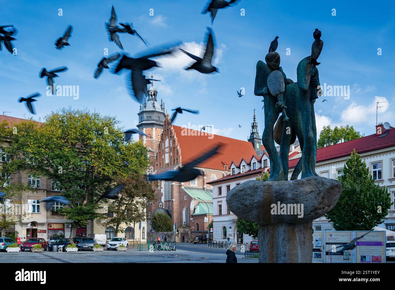 Gothic Basilica Corpus Christi, Wolnica square. Jewish district ...