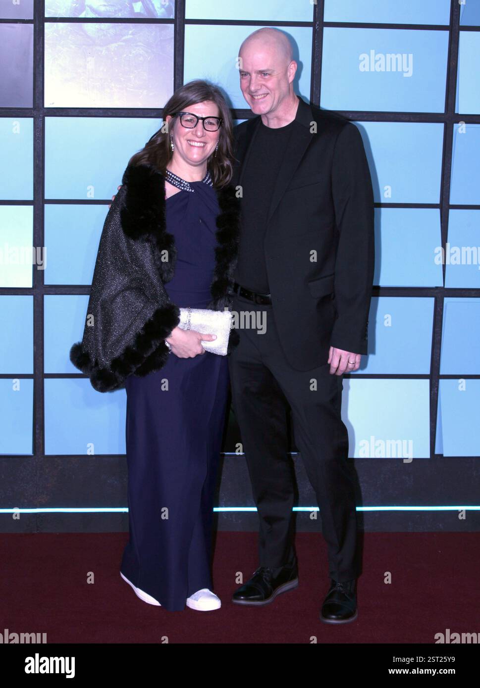 London, UK. Jennifer Ashton and Edward Aston at the Mickey 17 world ...