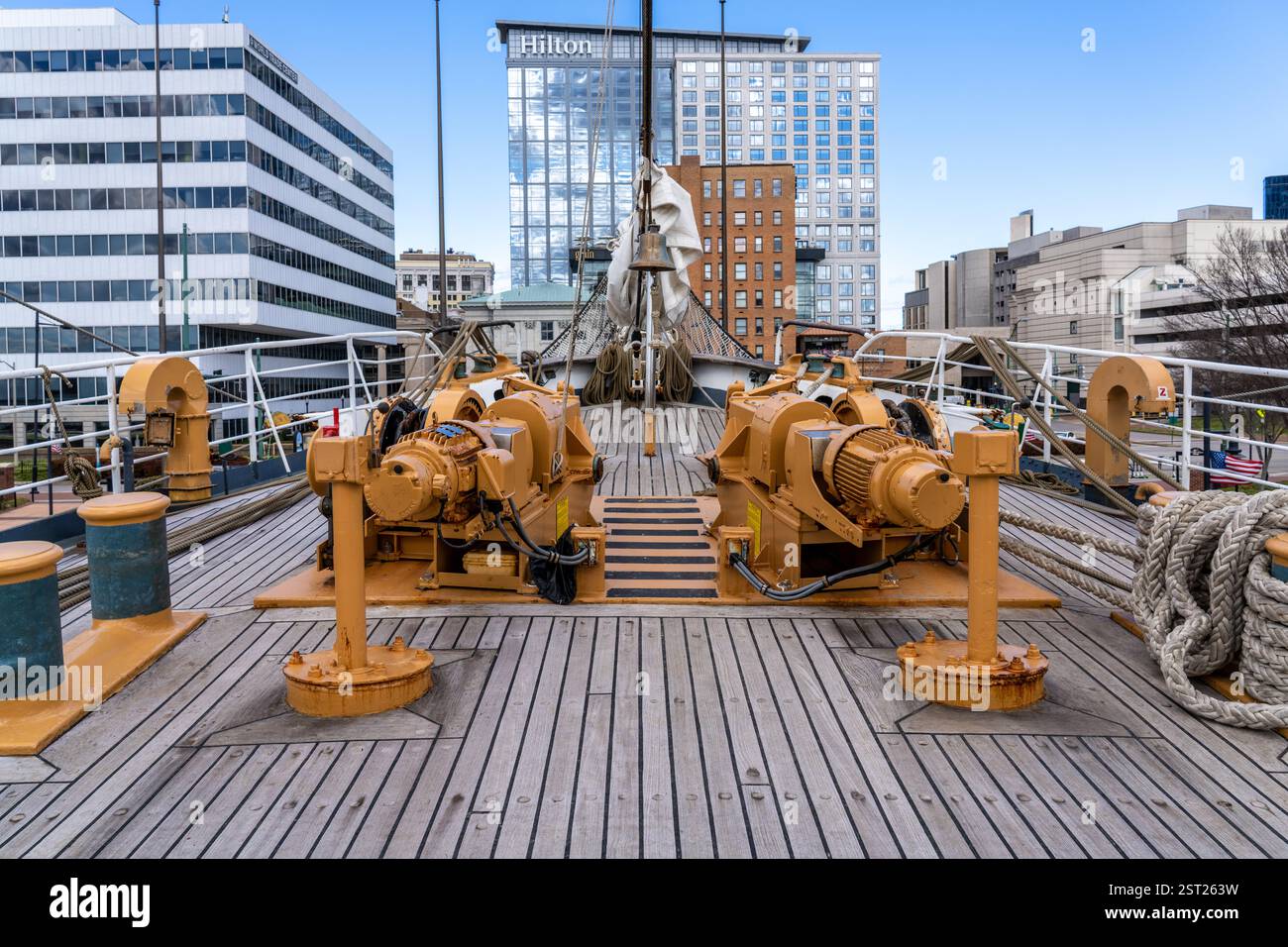 Norfolk Virginia - March 20 2022: Buildings in Downtown Norfolk Seen ...