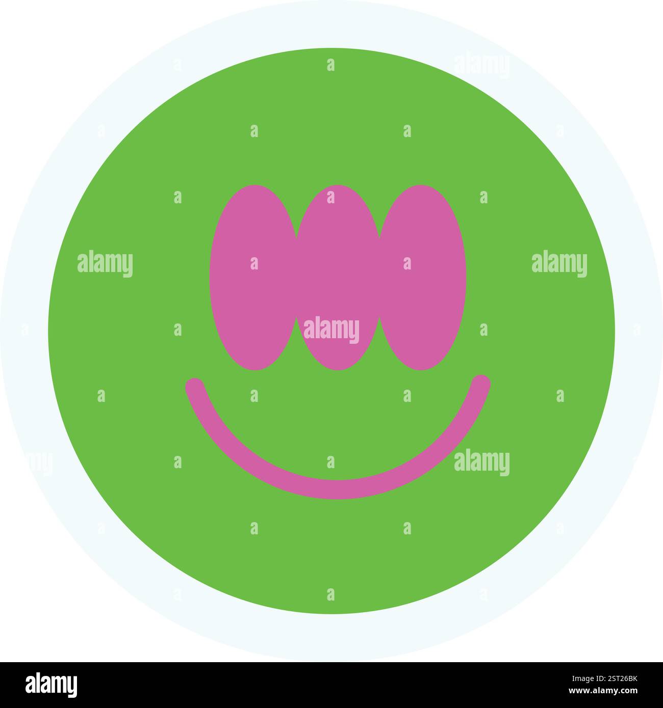 Cute Smile Emoji Sticker Stock Vector Image & Art - Alamy