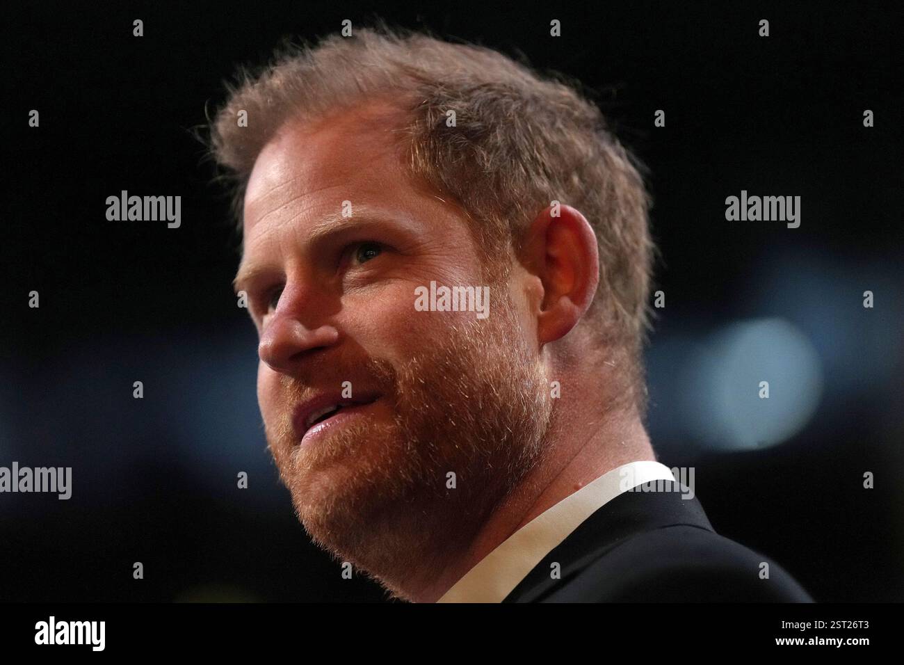 Britain's Prince Harry, the Duke of Sussex, arrives for the 2025 ...