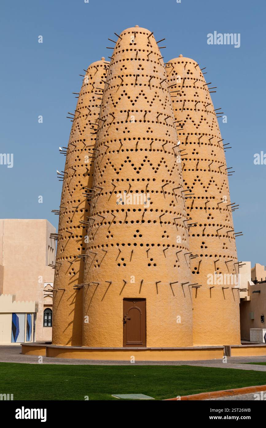 State of Qatar. Doha. Katara Pigeon Towers. Built in 2006/2007 of adobe ...