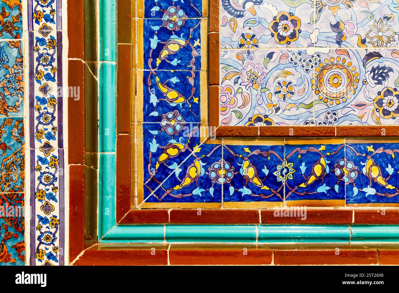 State of Qatar. Doha. Traditional style Islamic tile work. Katara ...