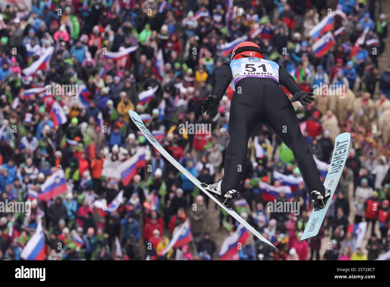 Ljubno, Slovenia. 16th Feb, 2025. Selina Freitag of Germany competes ...