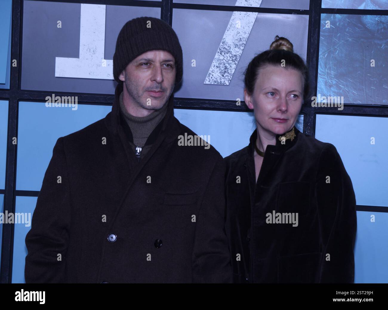 London, UK. Jeremy Strong and Emma Wall at the Mickey 17 world premiere ...