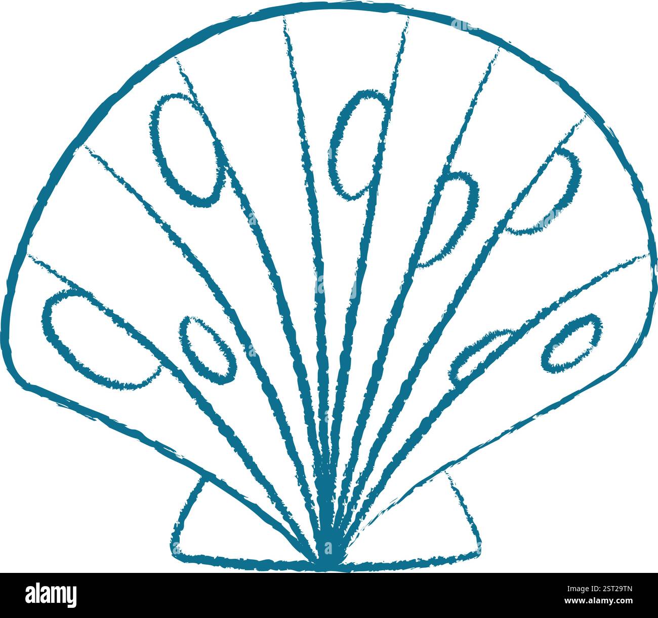 Chalk Seashell Symbol Stock Vector Image & Art - Alamy