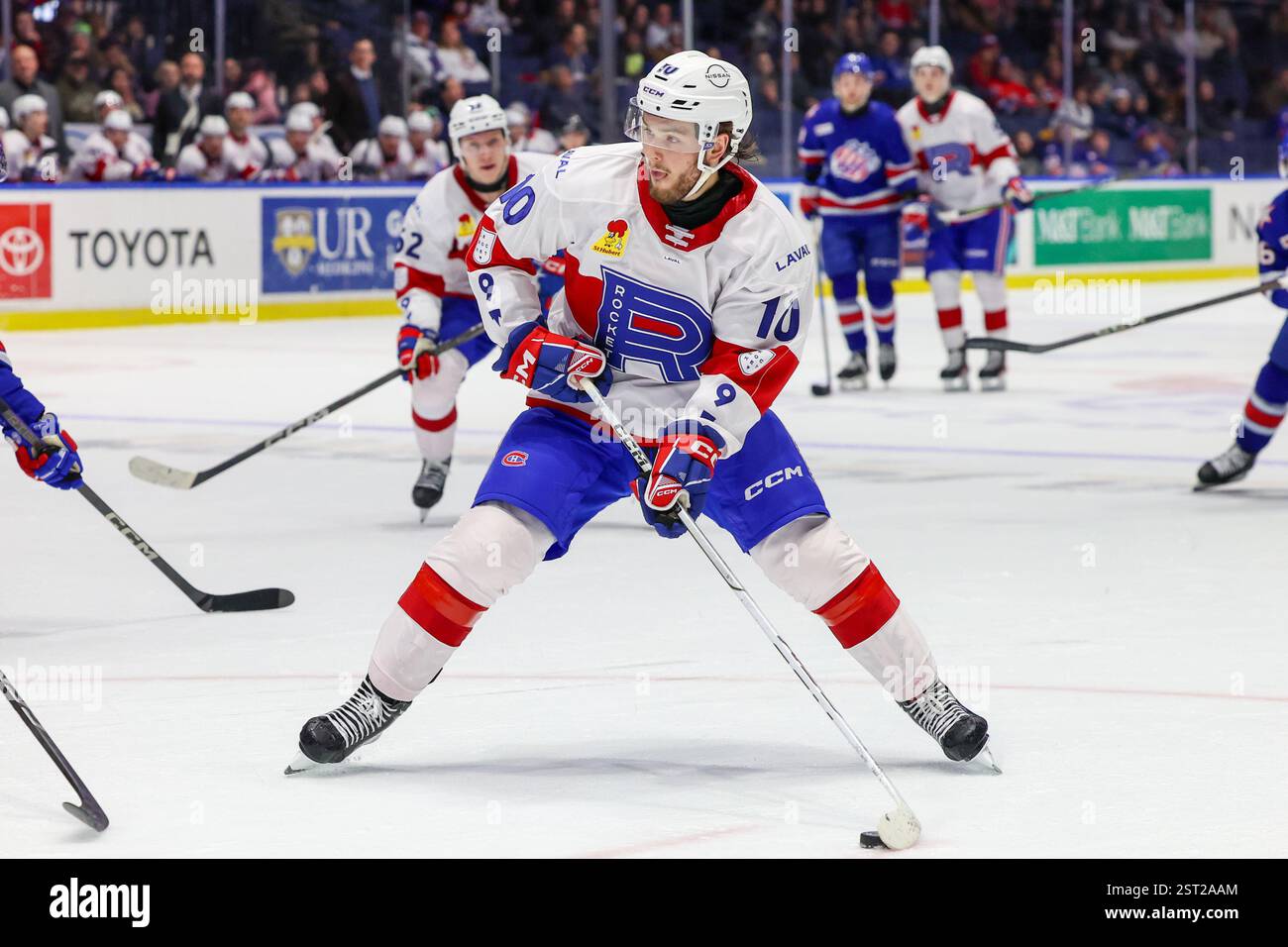 Rochester, New York, USA. 16th Feb, 2025. Laval Rocket forward Joshua ...