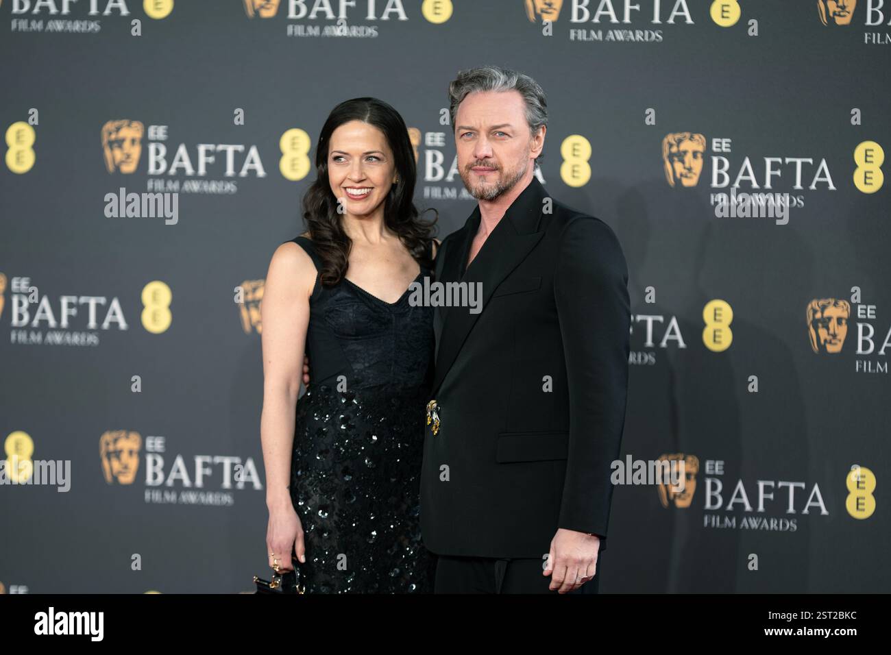 LONDON, ENGLAND - FEBRUARY 16: Lisa Liberati and James McAvoy attend ...