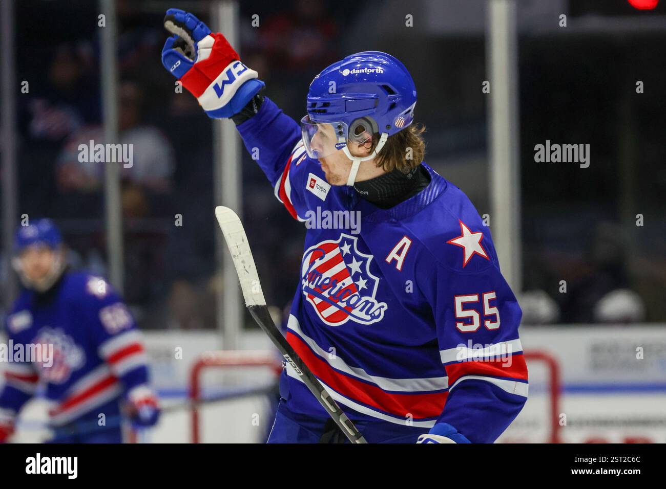 Rochester, New York, USA. 16th Feb, 2025. Rochester Americans forward ...