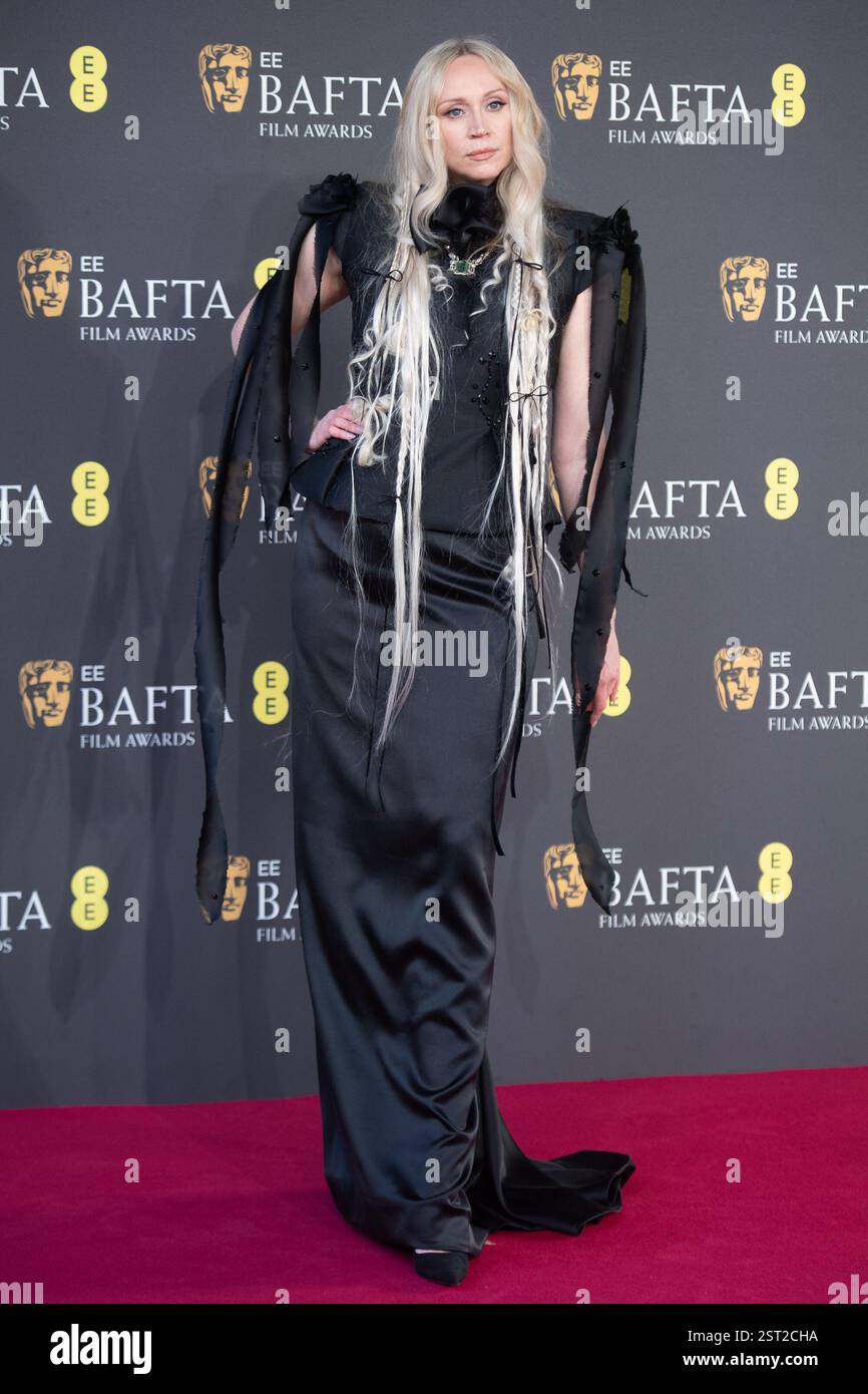 London, UK. 16 Feb, 2025. Pictured: Gwendoline Christie attends The EE ...
