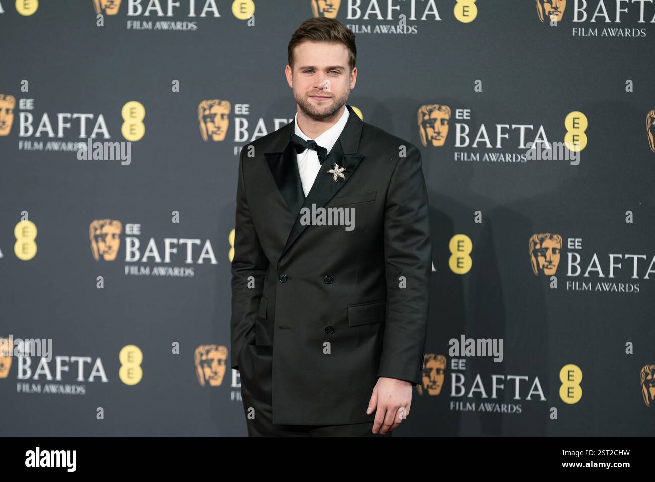 LONDON, ENGLAND - FEBRUARY 16: Leo Woodall attends the EE BAFTA Film ...