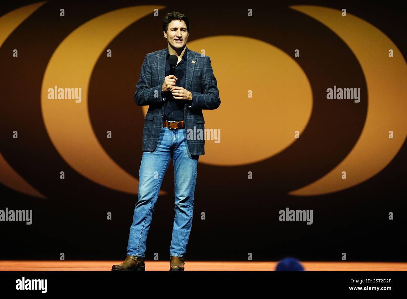 Prime Minister of Canada Justin Trudeau attending the Closing Ceremony ...