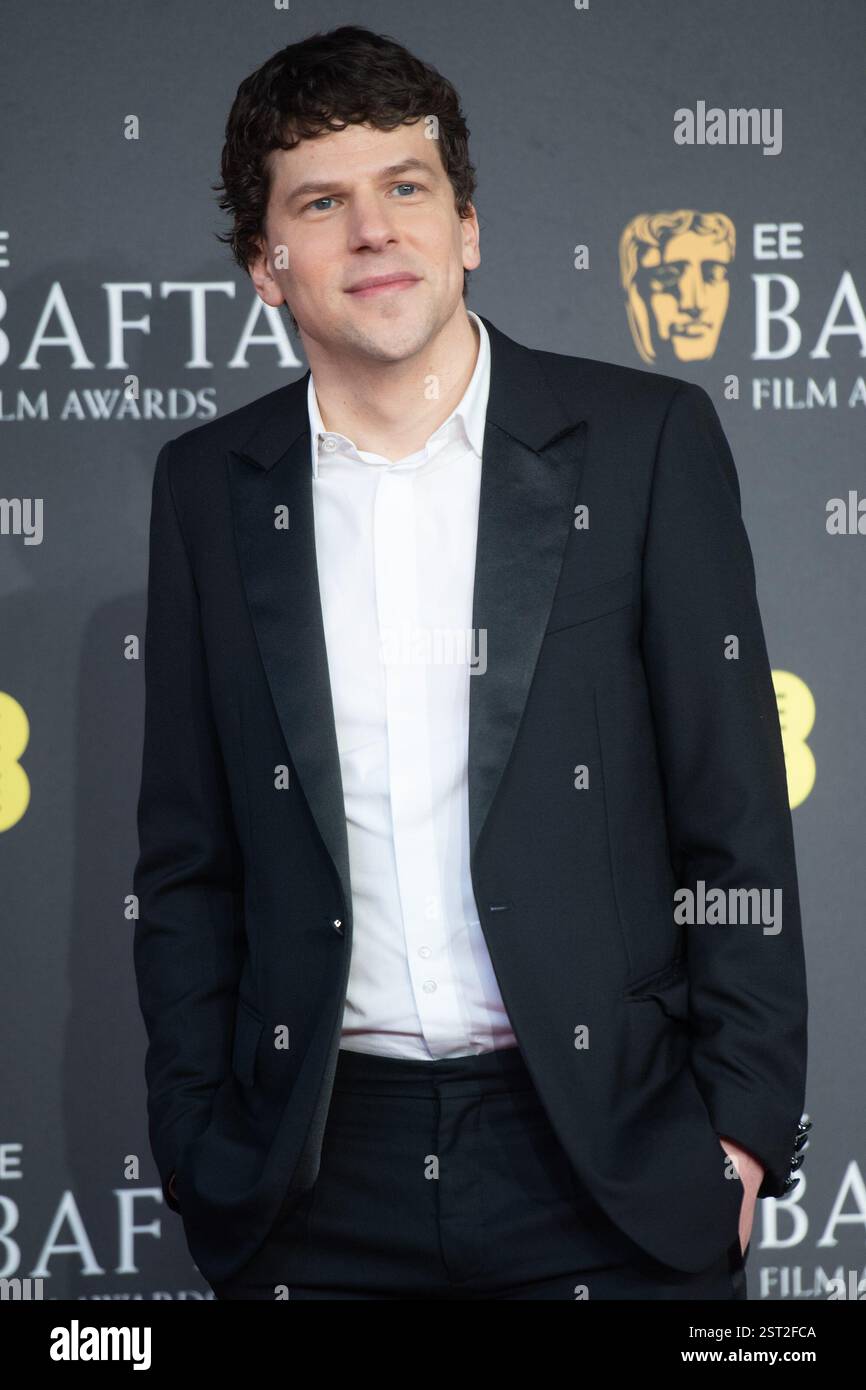 London, UK. 16 Feb, 2025. Pictured: Jesse Eisenberg attends The EE ...