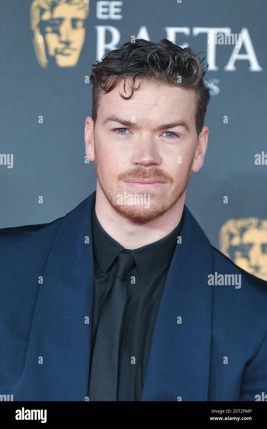 Will Poulter attending the 2025 EE BAFTA Film Awards at The Royal ...