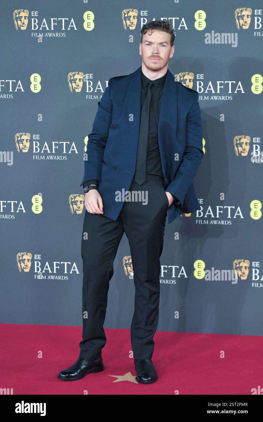 Will Poulter attending the 2025 EE BAFTA Film Awards at The Royal ...