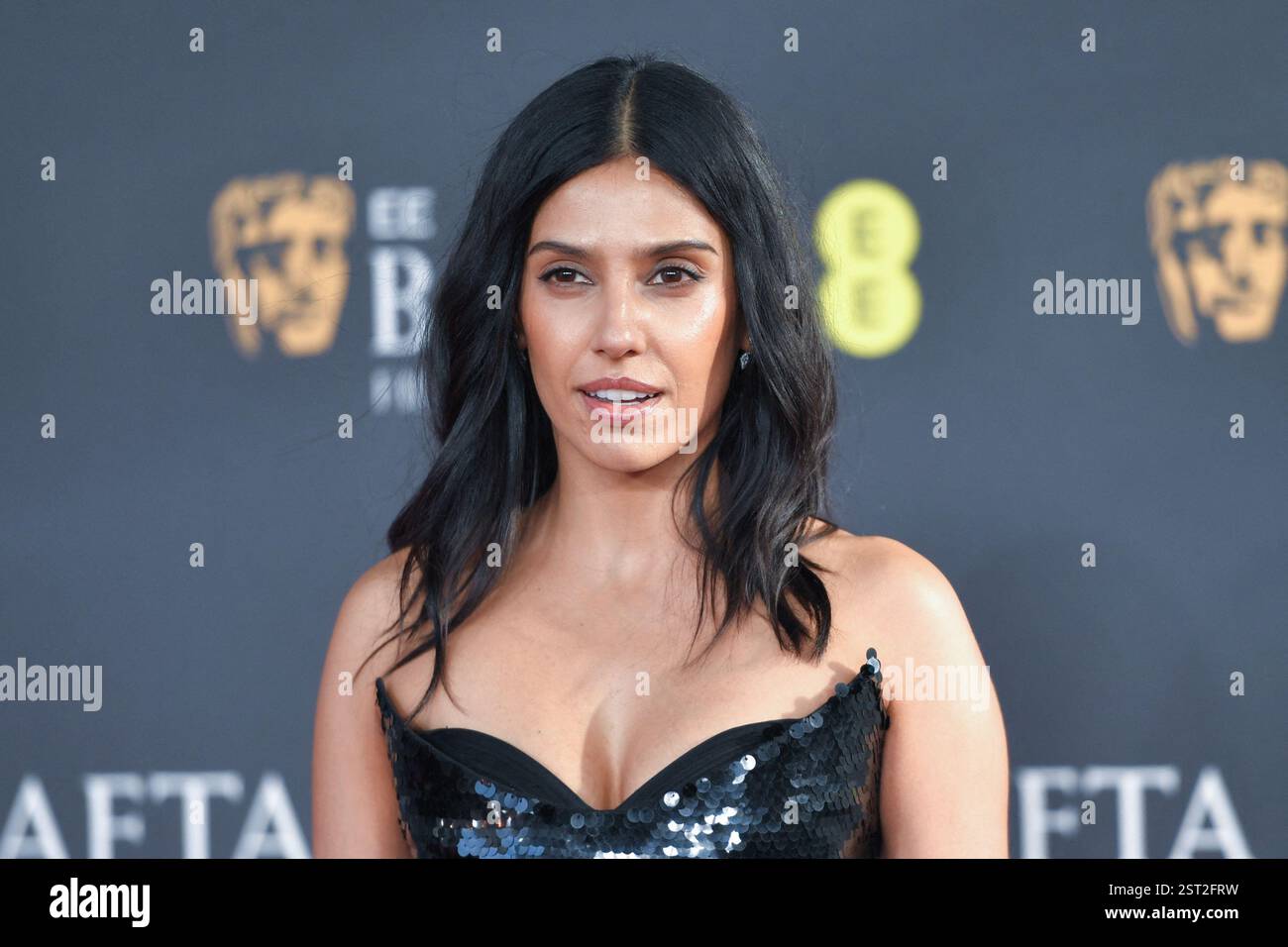 Ritu Arya attending the 2025 EE BAFTA Film Awards at The Royal Festival Hall in London, England ...