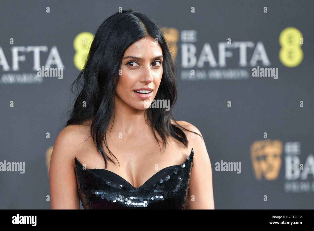 Ritu Arya attending the 2025 EE BAFTA Film Awards at The Royal Festival Hall in London, England ...