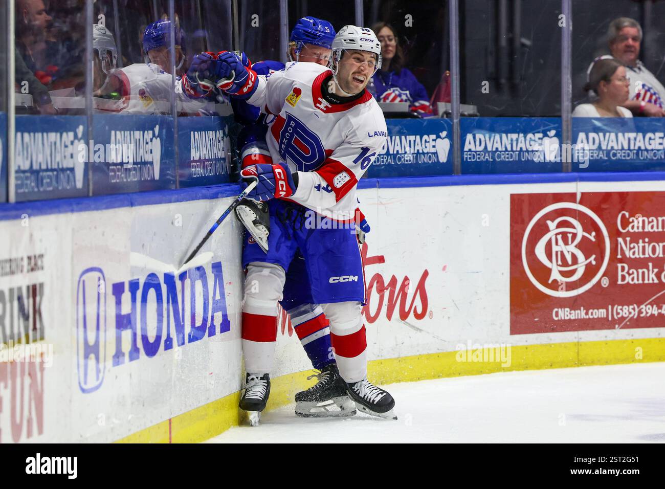 Rochester, New York, USA. 16th Feb, 2025. Laval Rocket forward Alex ...