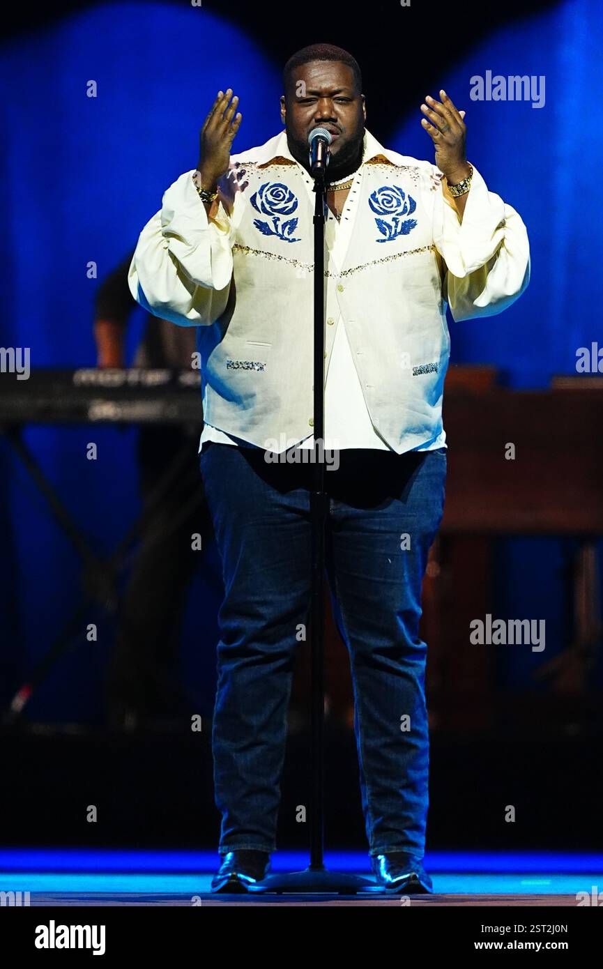 Michael Trotter Jr of The War and Treaty performs during the Closing ...