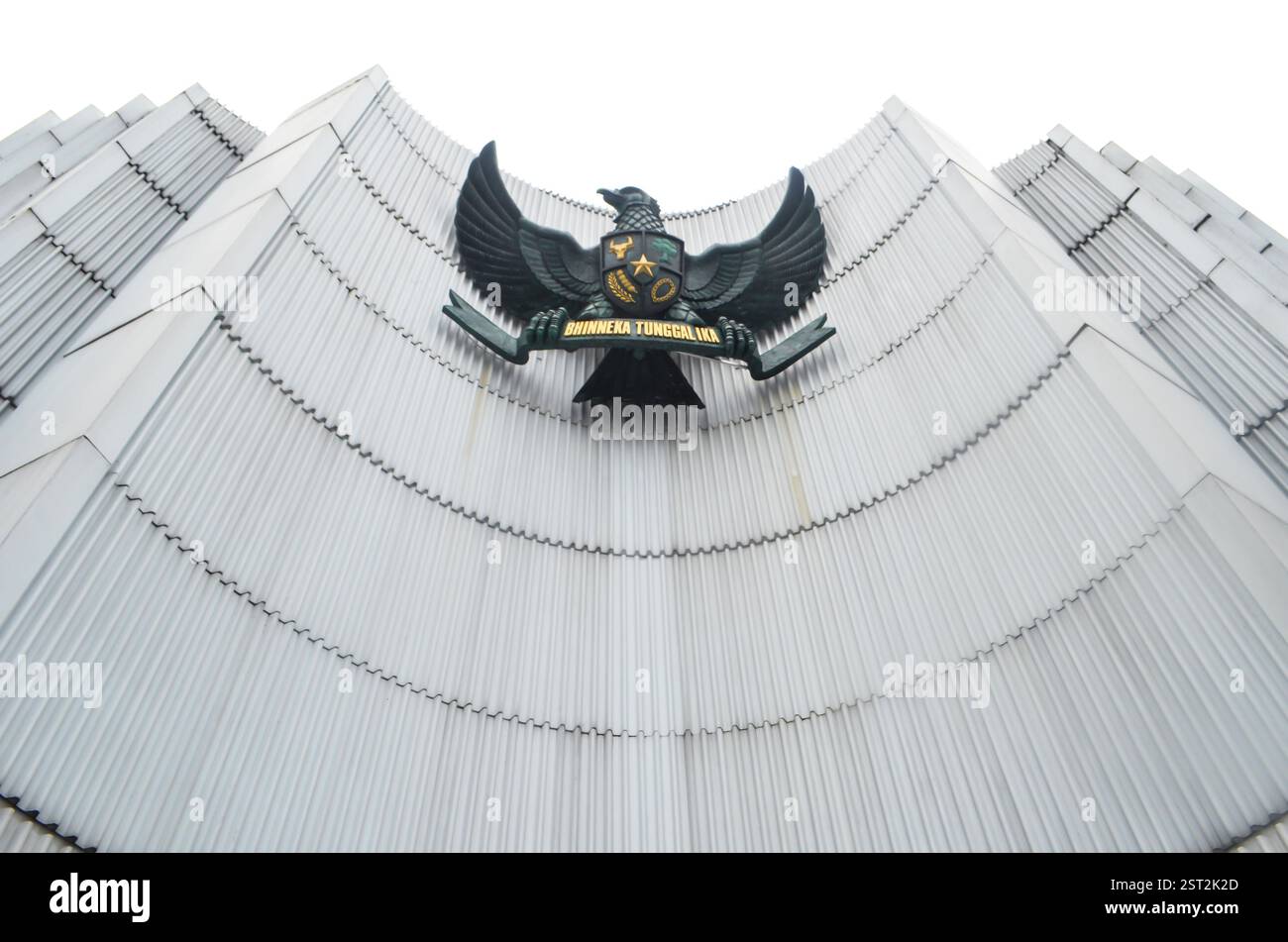Bandung, Indonesia : Indonesian national emblem in Monumen Perjuangan ...