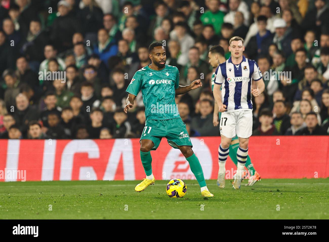 Sevilla, Spain. 16th Feb, 2025. Cedric Bakambu (Betis) Football/Soccer ...