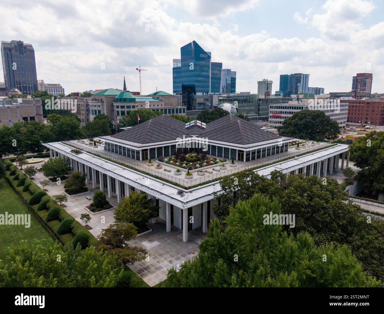 Various Day Time Drone Images of Downtown Raleigh Featuring The NC ...