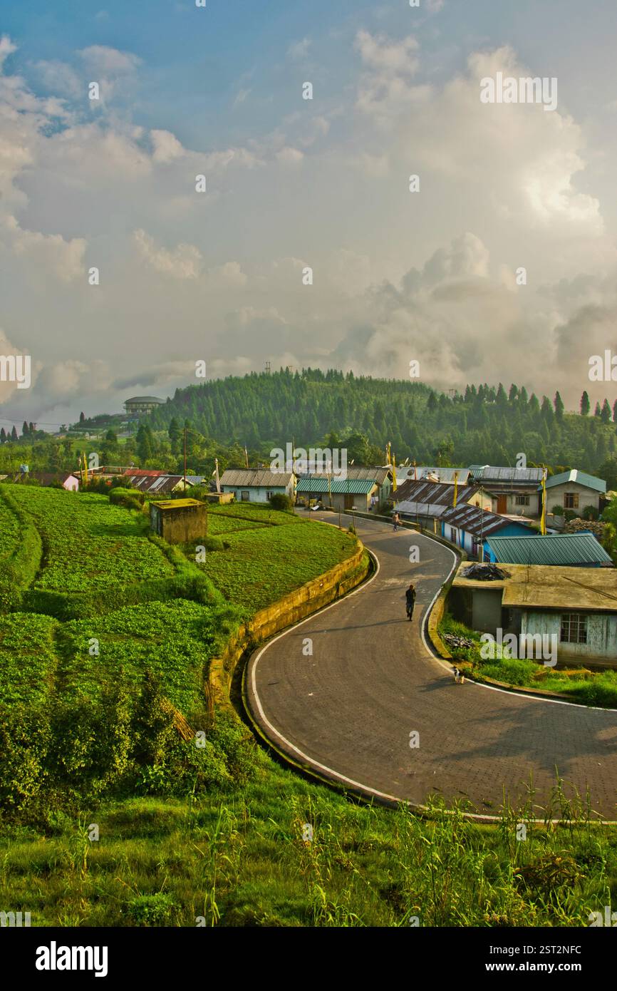 A small village called Chimney Kurseong Stock Photo - Alamy