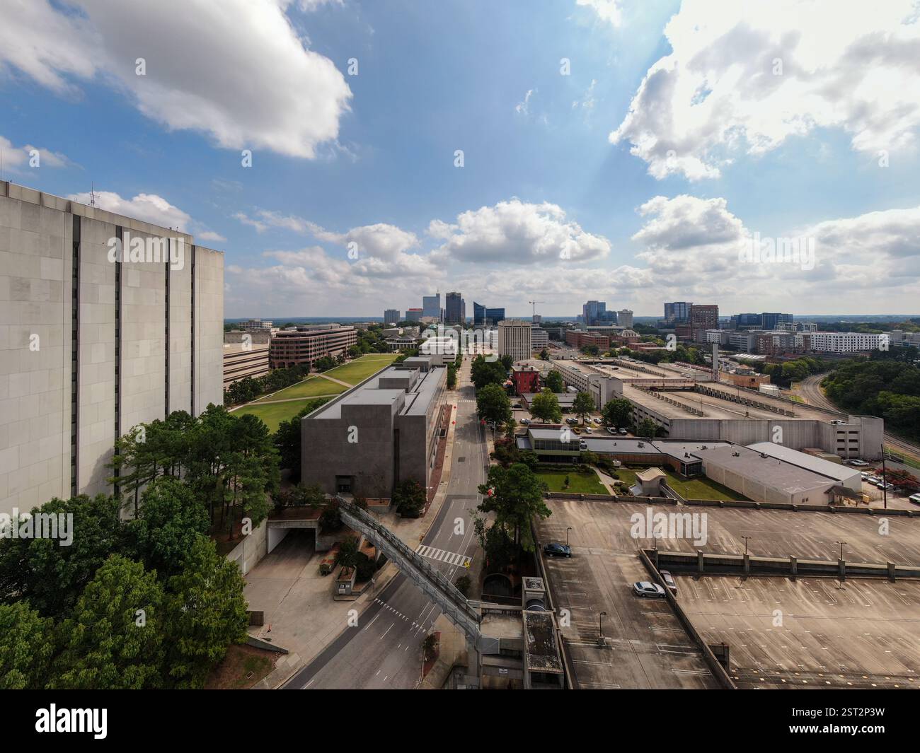 Various Day Time Drone Images of Downtown Raleigh Featuring The NC ...