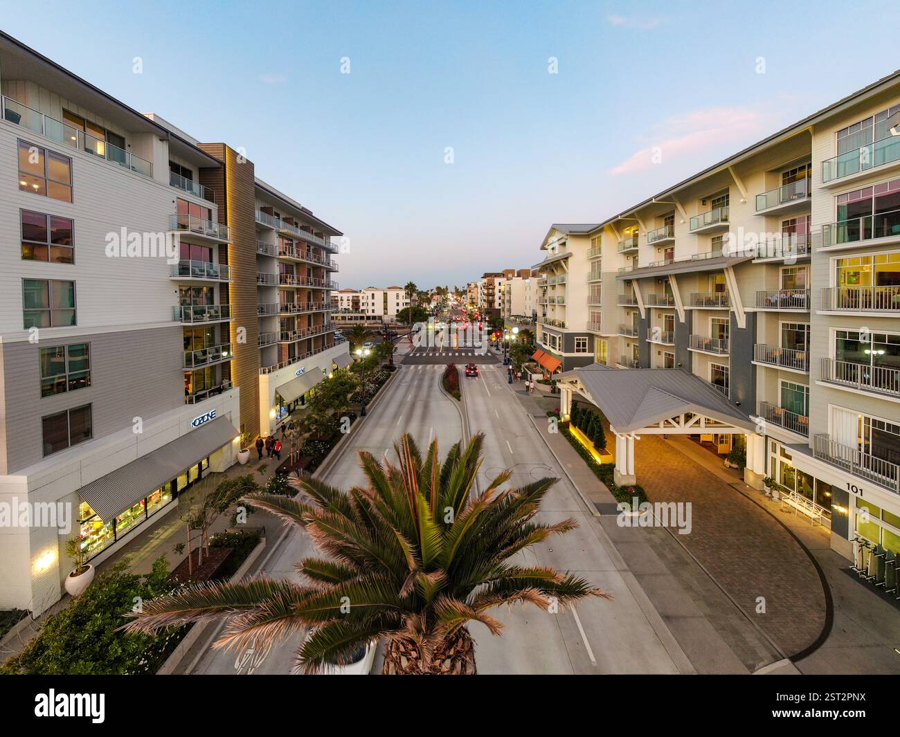 Various Drone Images of Downtown Oceanside California For Tourism, Real ...
