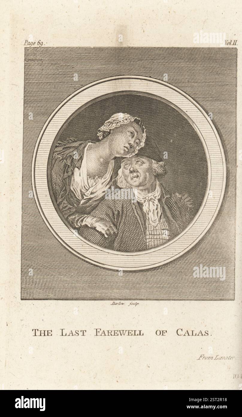 French Protestant merchant Jean Calas and his wife before his execution ...