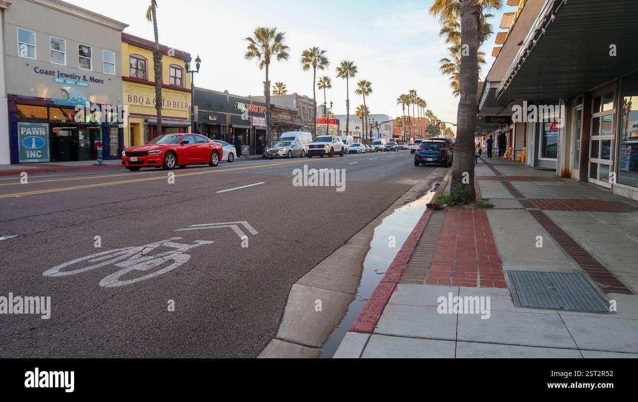 Various Drone Images of Downtown Oceanside California For Tourism, Real ...