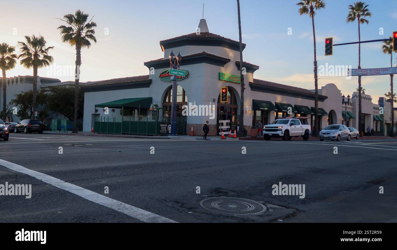 Various Drone Images of Downtown Oceanside California For Tourism, Real ...