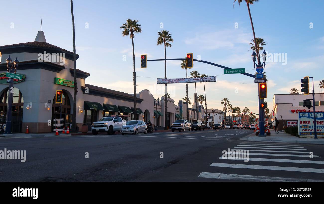 Various Drone Images of Downtown Oceanside California For Tourism, Real ...