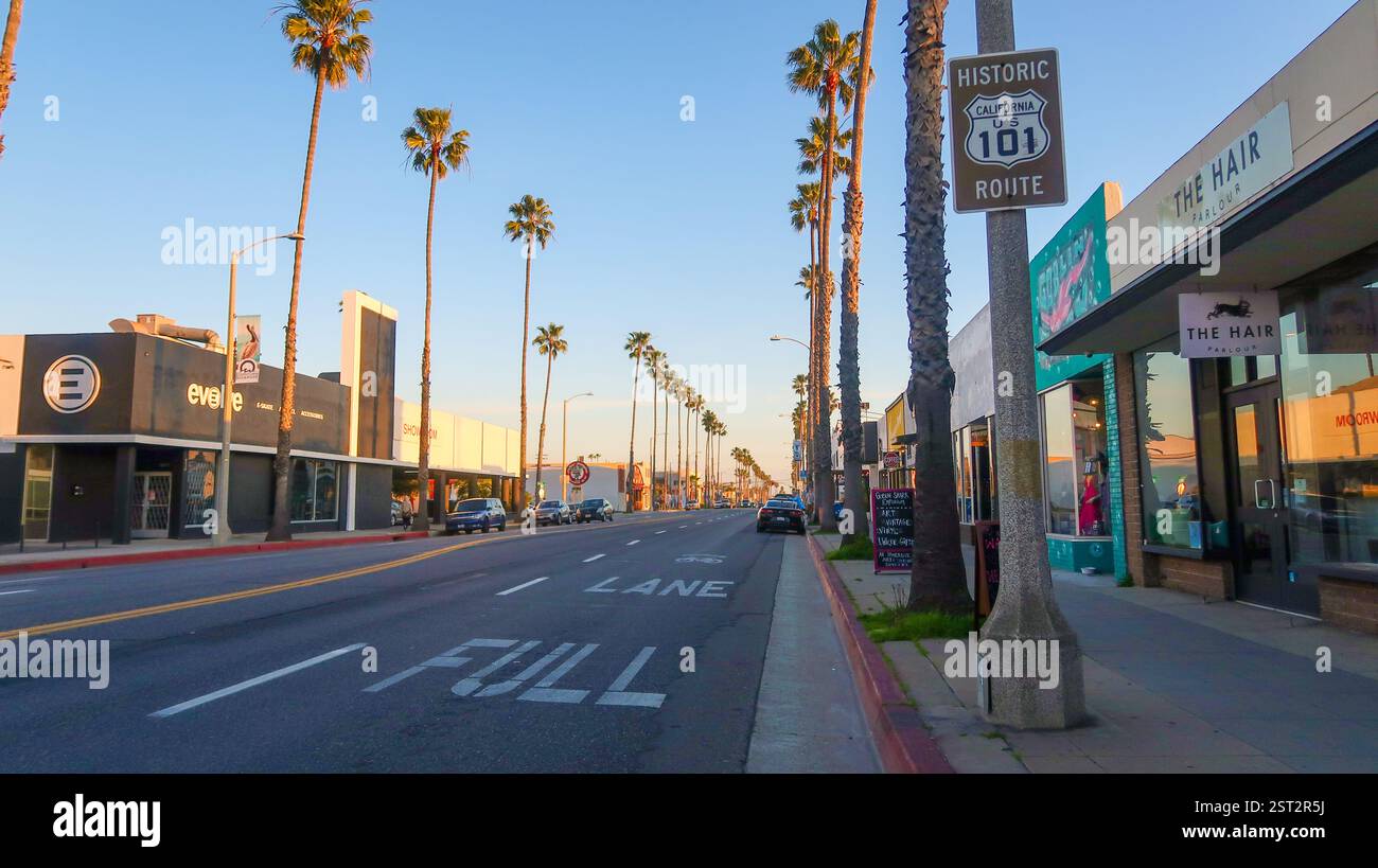 Various Drone Images of Downtown Oceanside California For Tourism, Real ...