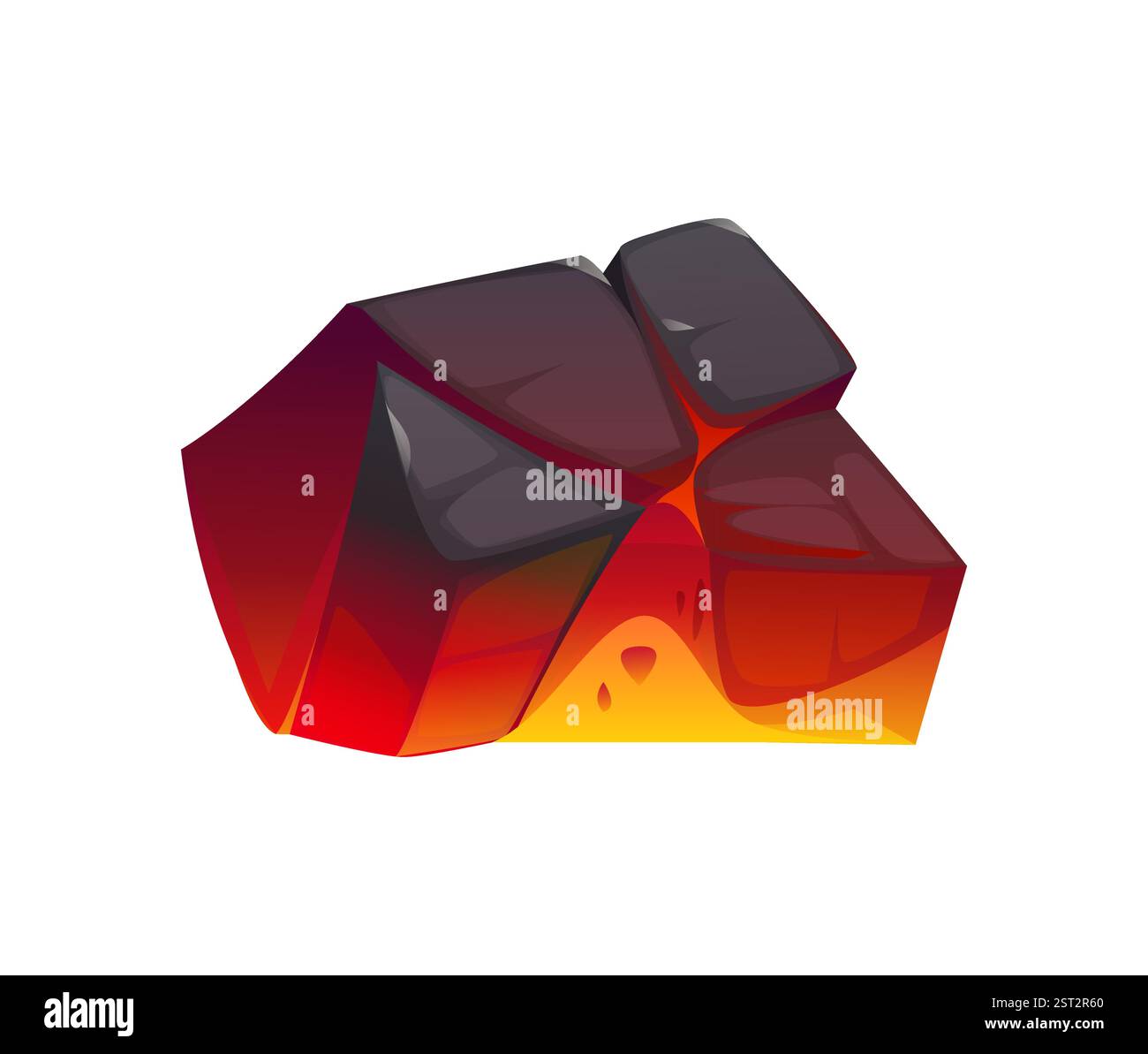 BBQ burn fiery ember cartoon charcoal one piece. Barbecue burnt fuel ...